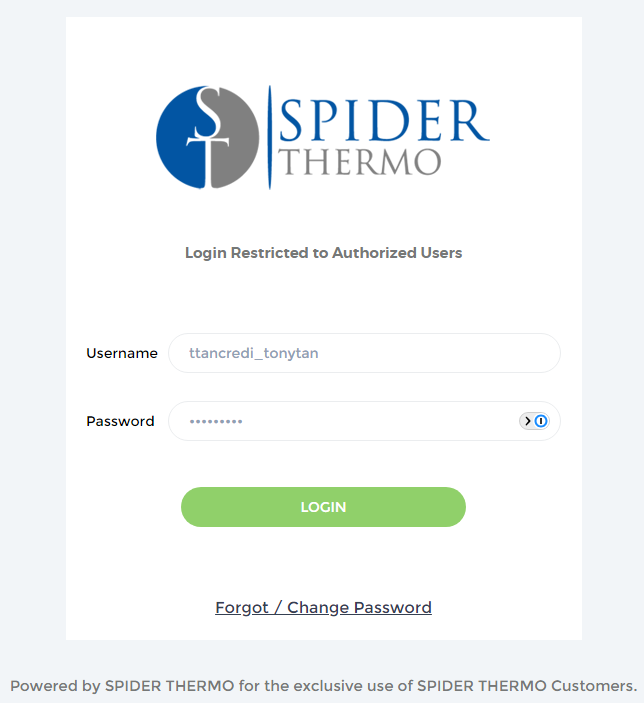 Spider Thermo Help